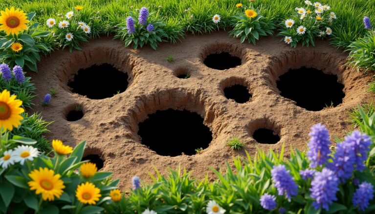 trous mystérieux dans le jardin : qui creuse et comment réagir